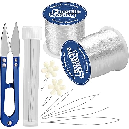 Amazon.com: Stretchy String for Bracelets, Cridoz 0.5mm Clear Elastic ...