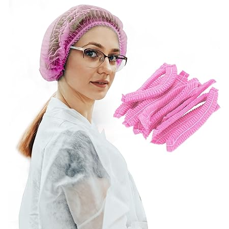 Amazon.com : Abnaok Non Woven Disposable Dust Caps, 100 PCS Elastic ...