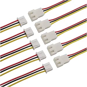 WENBIXIA 10 unids/Lote JST XH2.54 Conector de Cable de 3 Pines XH 2,54mm Paso 3 Pines Macho ...