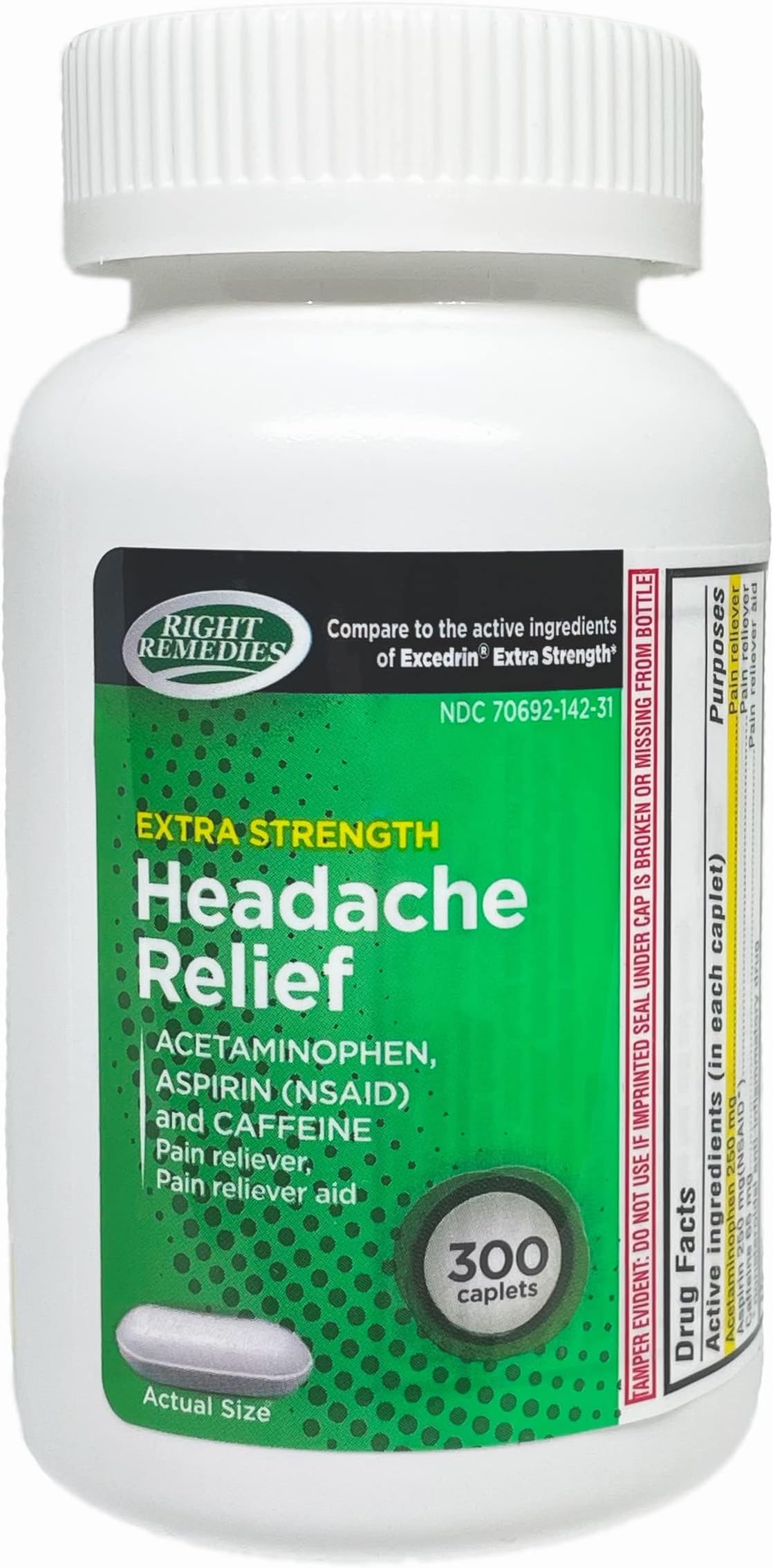 Amazon.com: RIGHT REMEDIES Extra Strength Headache Relief Caplets with ...
