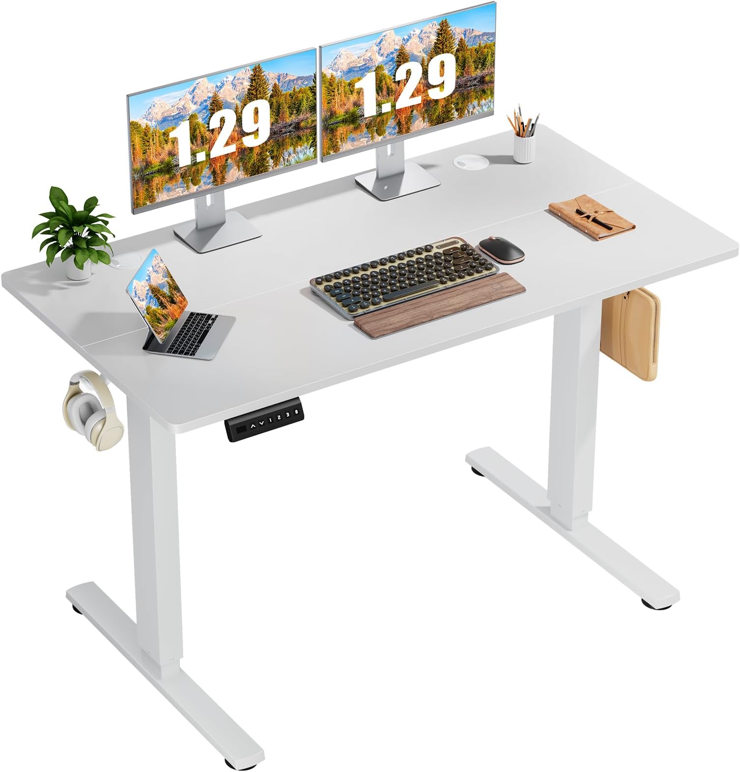 Amazon.com: Cubiker 48 x 24 Inch Standing Desk, Stand up Height ...