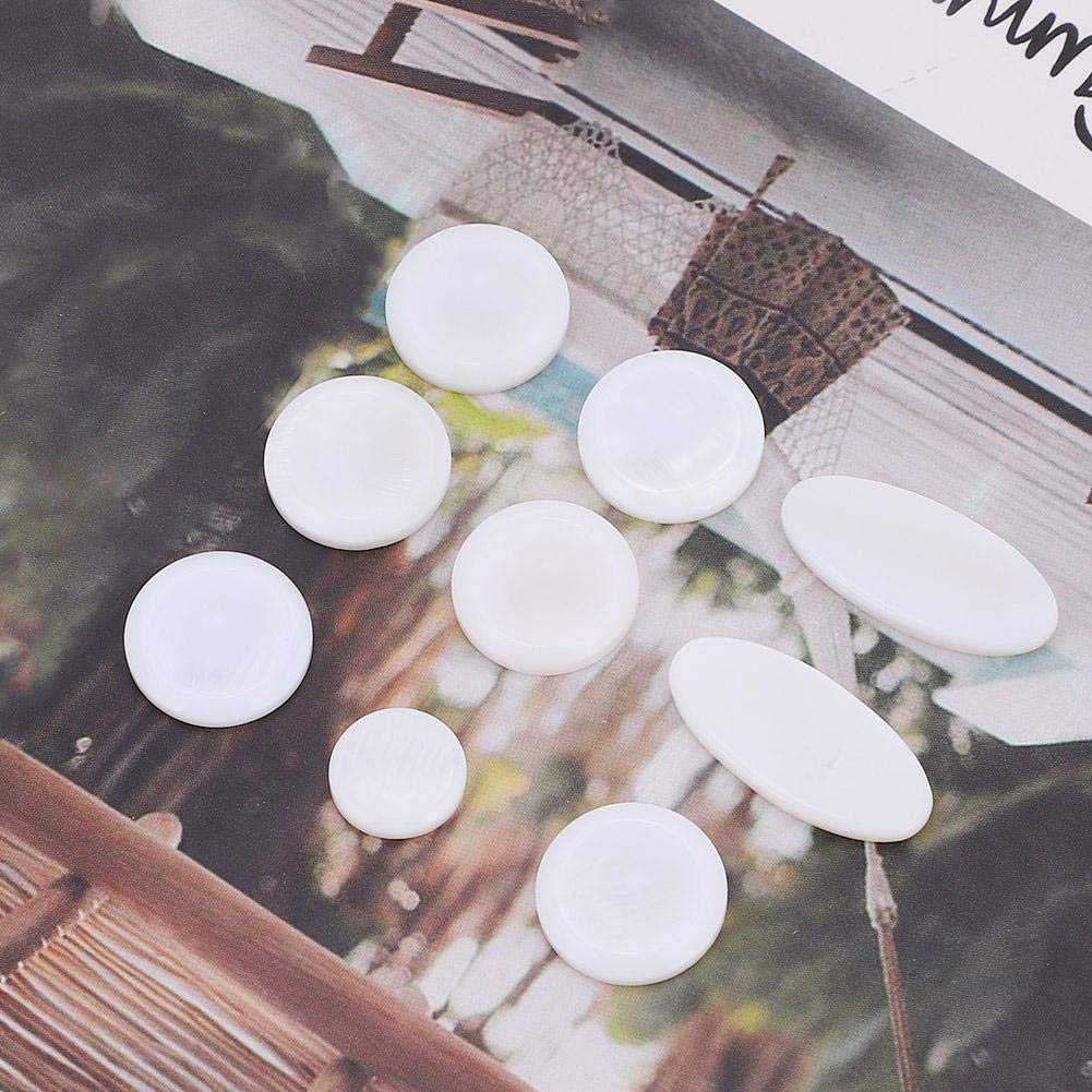 Snapklik.com : 9Pcs/set Saxophone Key Buttons, Inlays White Abalone ...