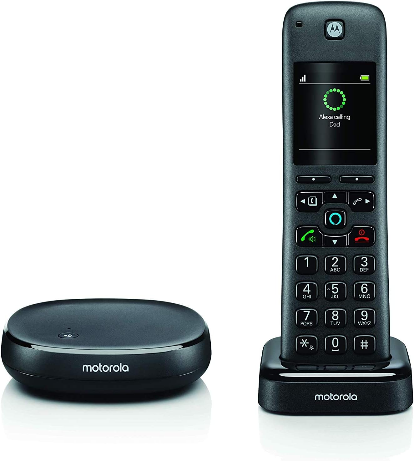 Telstra TEC102 DECT Cordless Phone with Color LCD Speakerphone Backlit ...