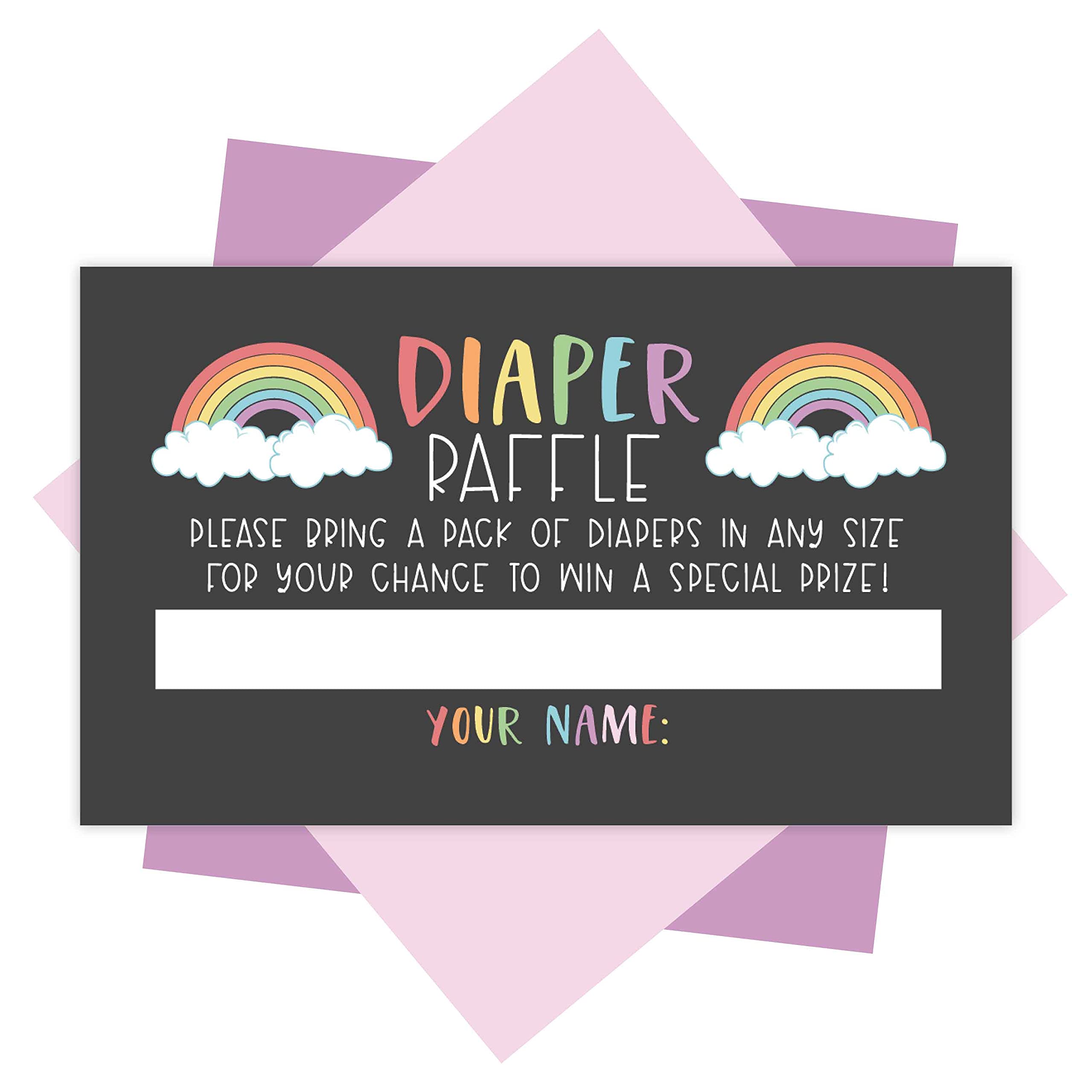 Blank Diaper Raffle Ticket