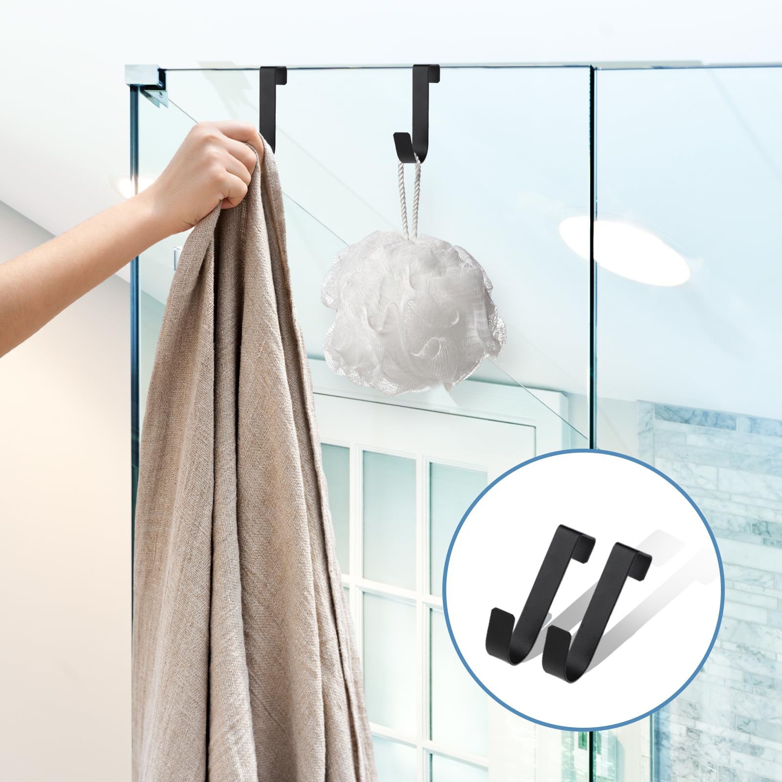 Frameless Glass Shower Hook