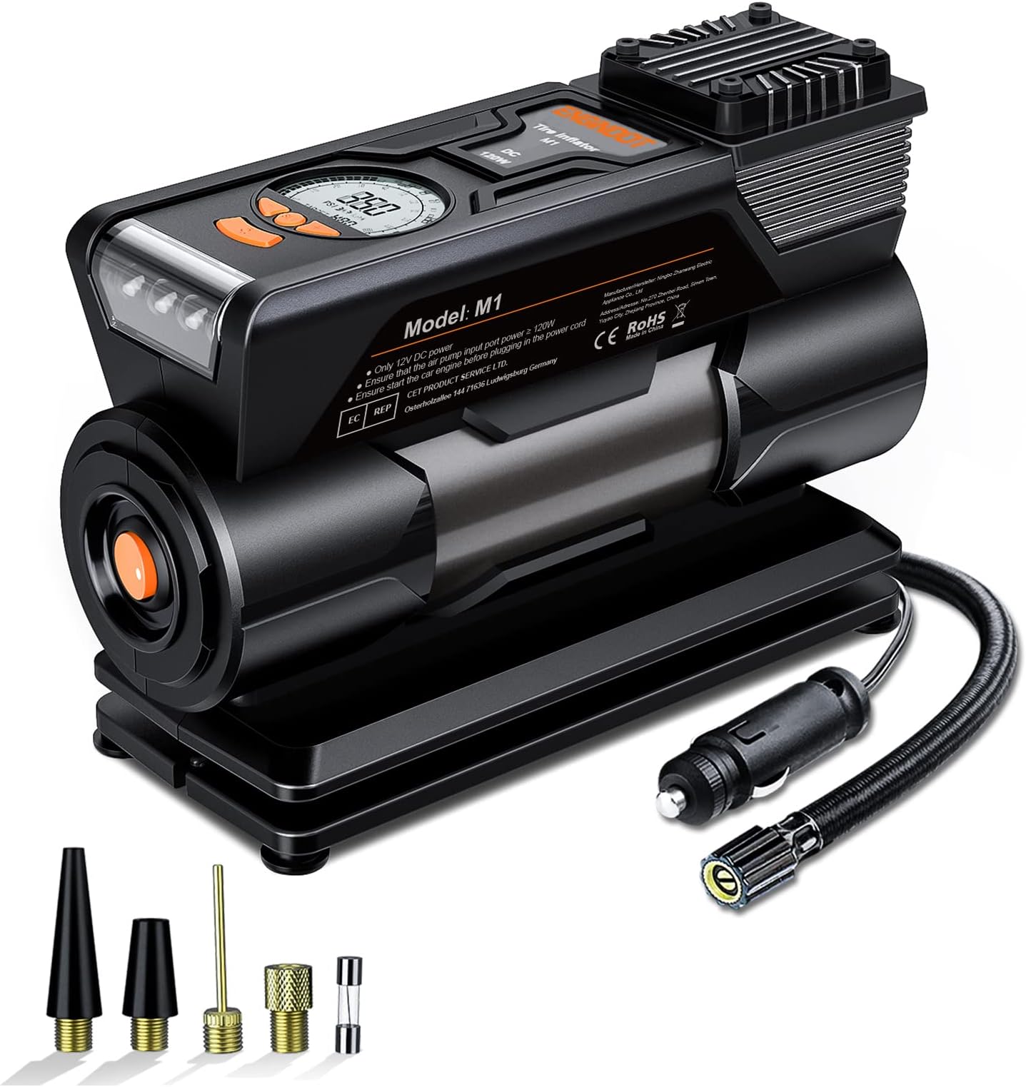 Telestar TROTTY PUMP Pro - elektrische Luftpumpe / Akku Kompressor Mini ...