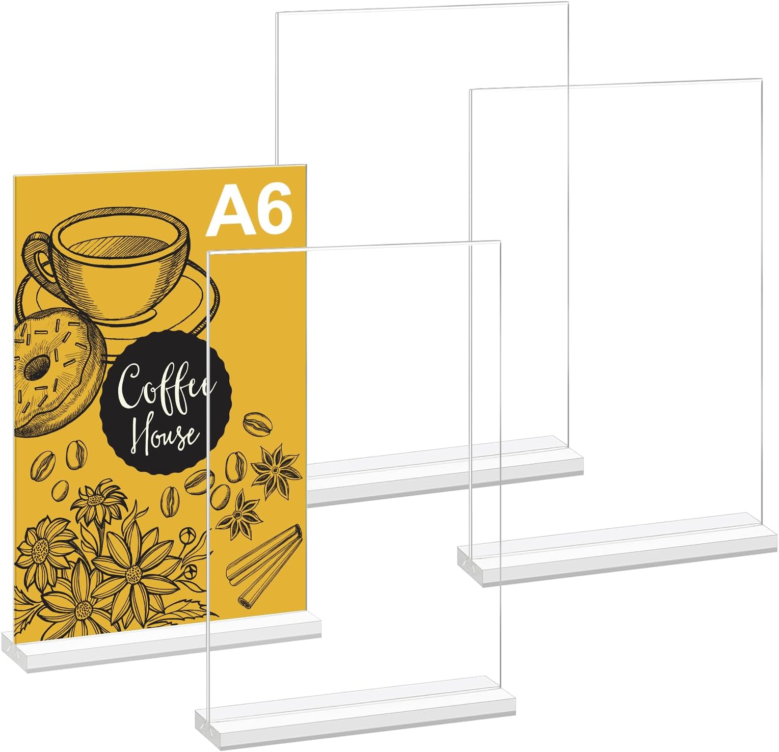 Lot de 6 A6 Présentoirs de Table Porte-Brochures Support de ...