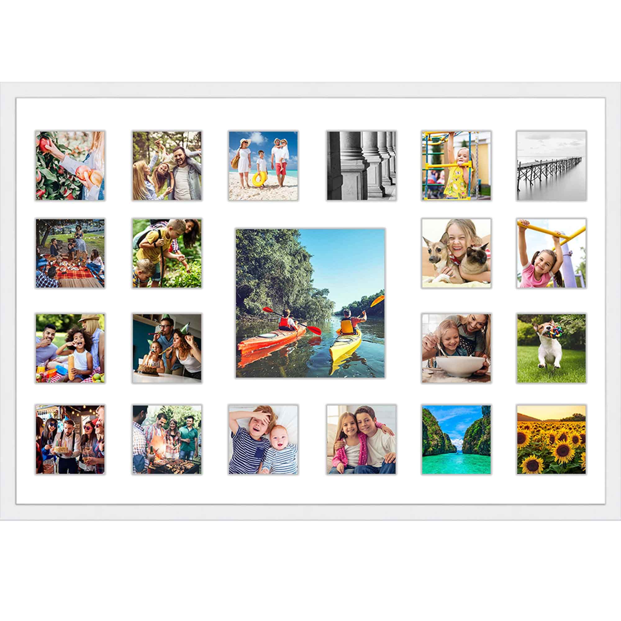 Amazon.com - Instagram 21-Opening White Collage Frame With Mat - 20x29 ...