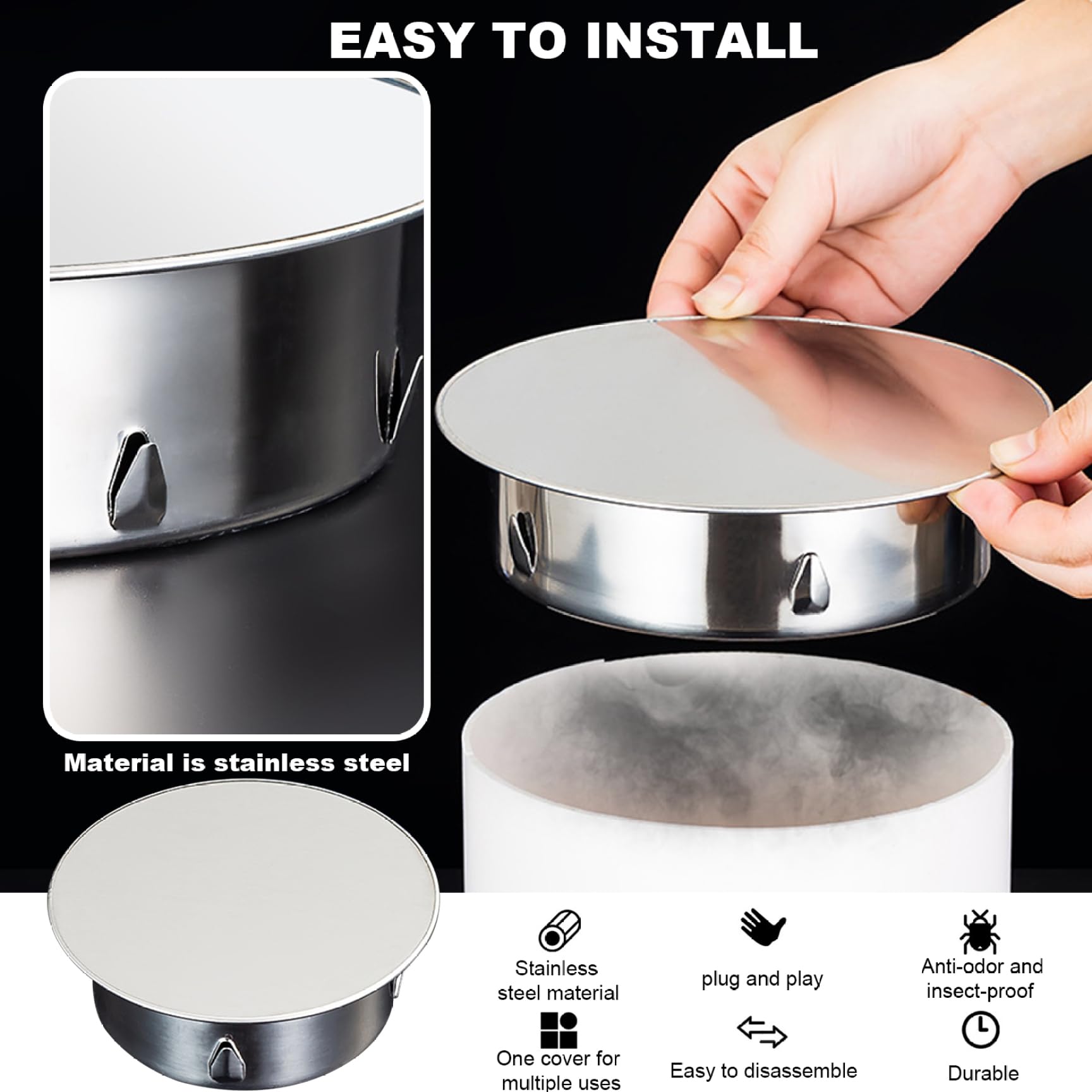 Stove Pipe Cover Kamino-Flam 150 Mm Hot-dip Aluminised (FAL) Stove Pipe ...