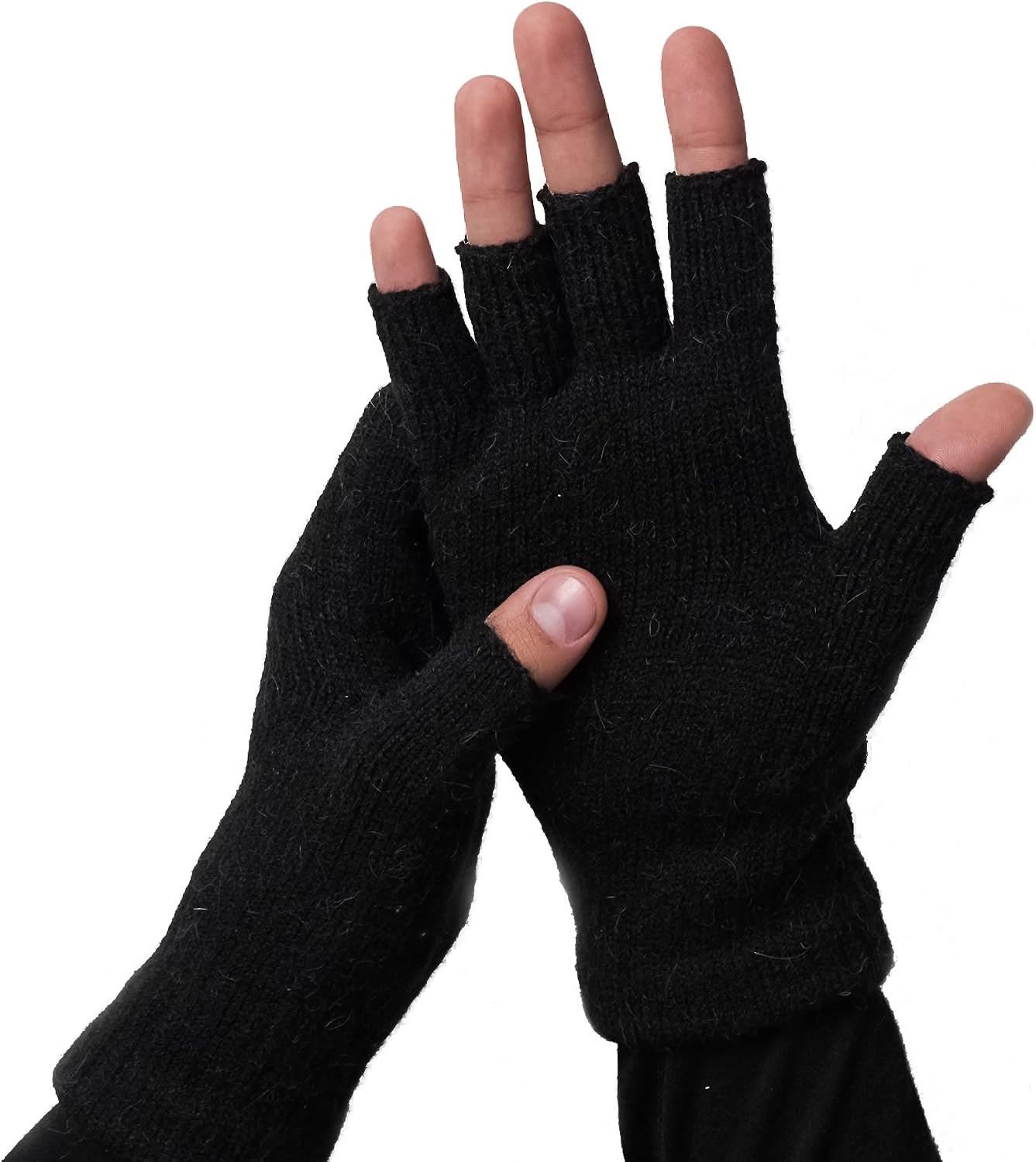 Avantic Alpaca Wool Fingerless Gloves for Typing for Women and Men ...