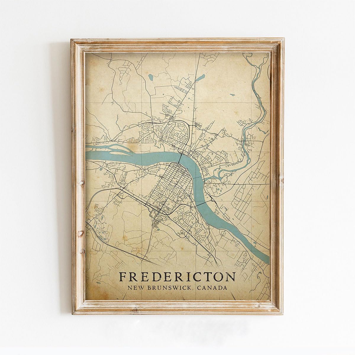 Amazon.com - MG Global Vintage Poster of Fredericton NB Canada Style ...