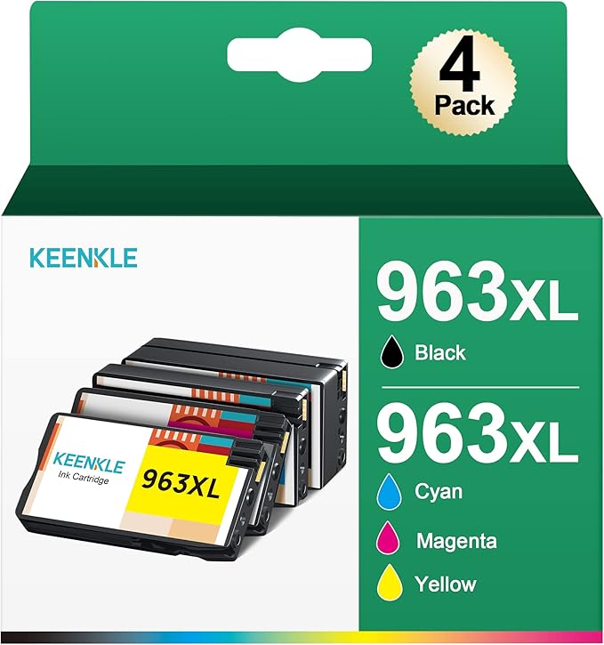 KEENKLE 963XL wiederaufbereitete Tintenpatronen für HP 963 963 XL für ...