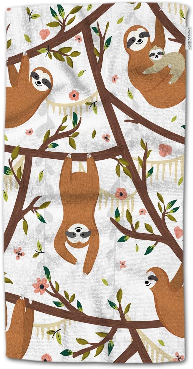 Amazon.com: MaikOn Sloth Beach Towel for Adults Teens Boys Men Women ...