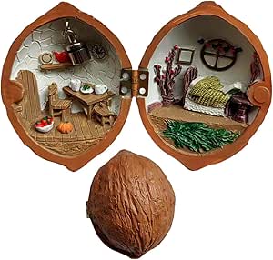 Amazon.com: Walnut Shell Doll House - Tiny World Inside Walnuts | Resin ...