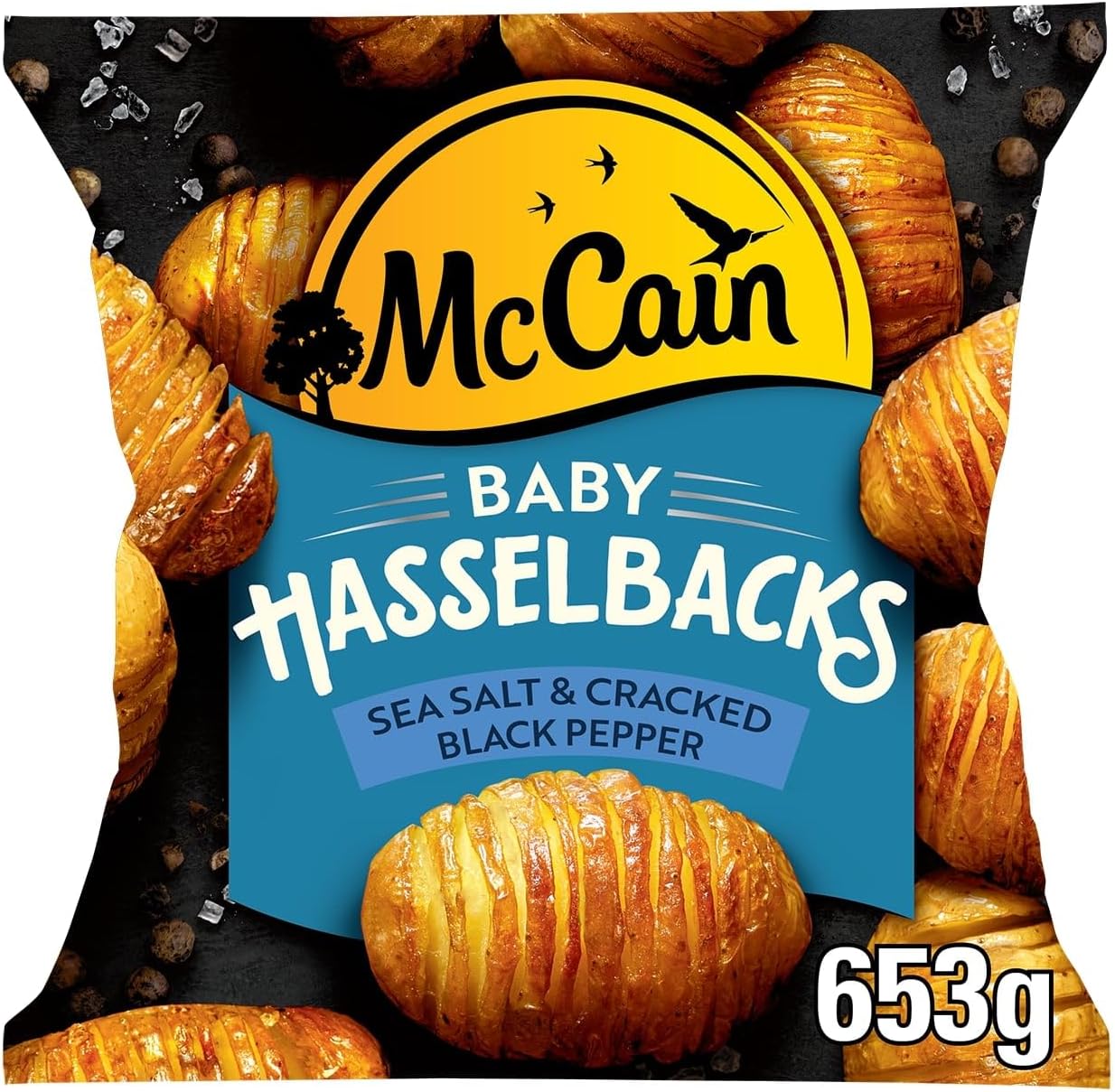 McCain Baby Hasselback Potatoes Salt & Pepper 653G : Amazon.co.uk: Grocery
