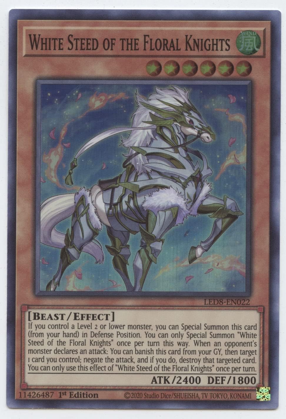 Amazon.com: White Steed of The Floral Knights - LED8-EN022 - Super Rare ...