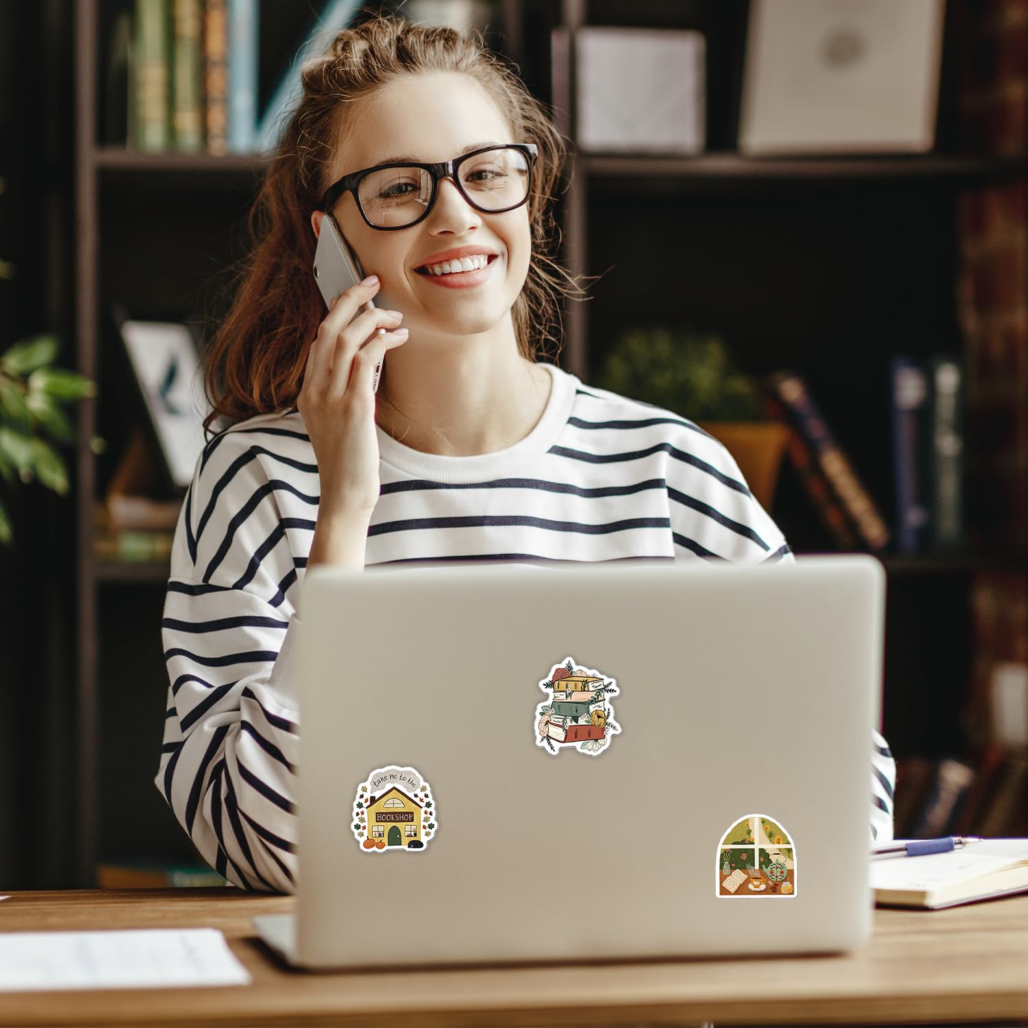 Sticker Book 100 Stuks Boek Stickers, Leesstickers, Boek Dagboek Stickers