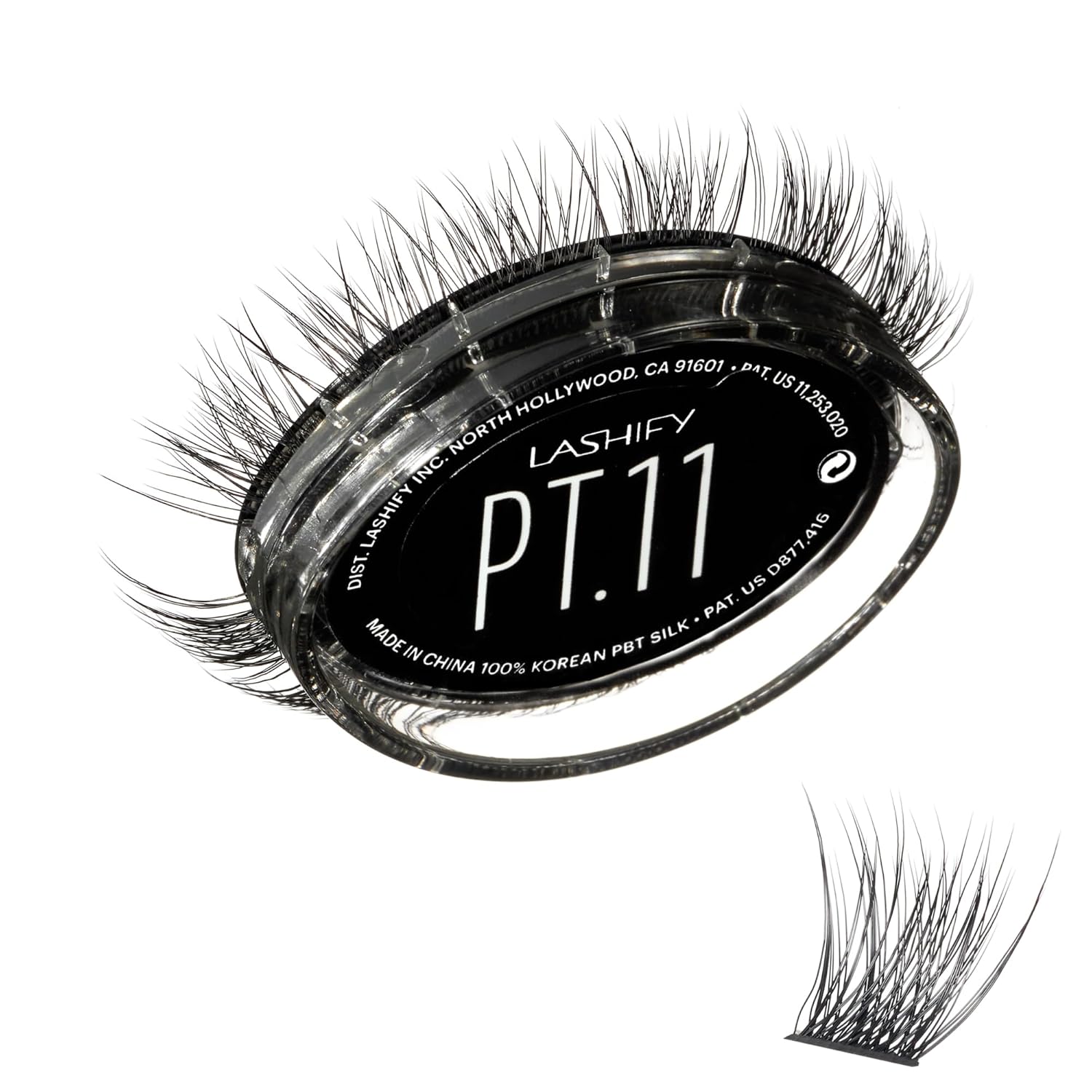 Amazon.com: Lashify Plushy Tame 11mm Gossamer Lashes in Black, Easy DIY ...