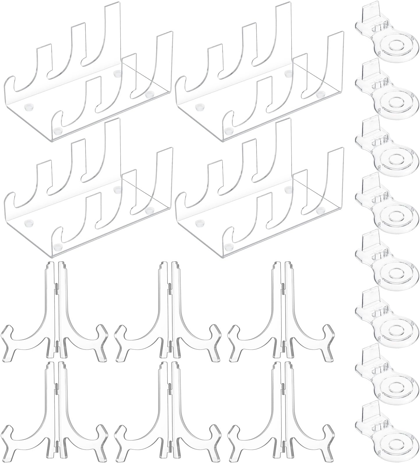 Amazon.com - RattanView 16 pack Acrylic China Dinnerware Display Stand ...