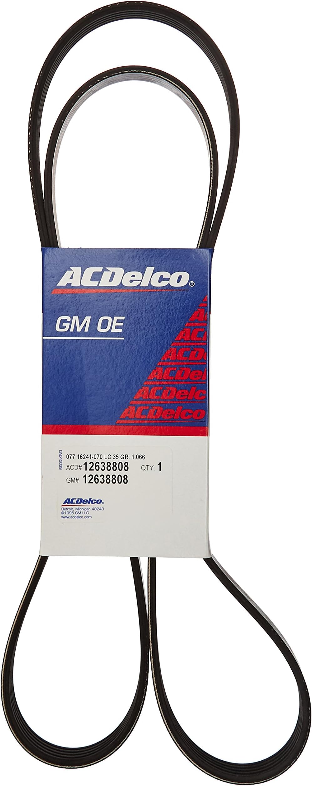 Amazon.com: ACDelco GM Original Equipment 12669858 V-Ribbed Serpentine ...