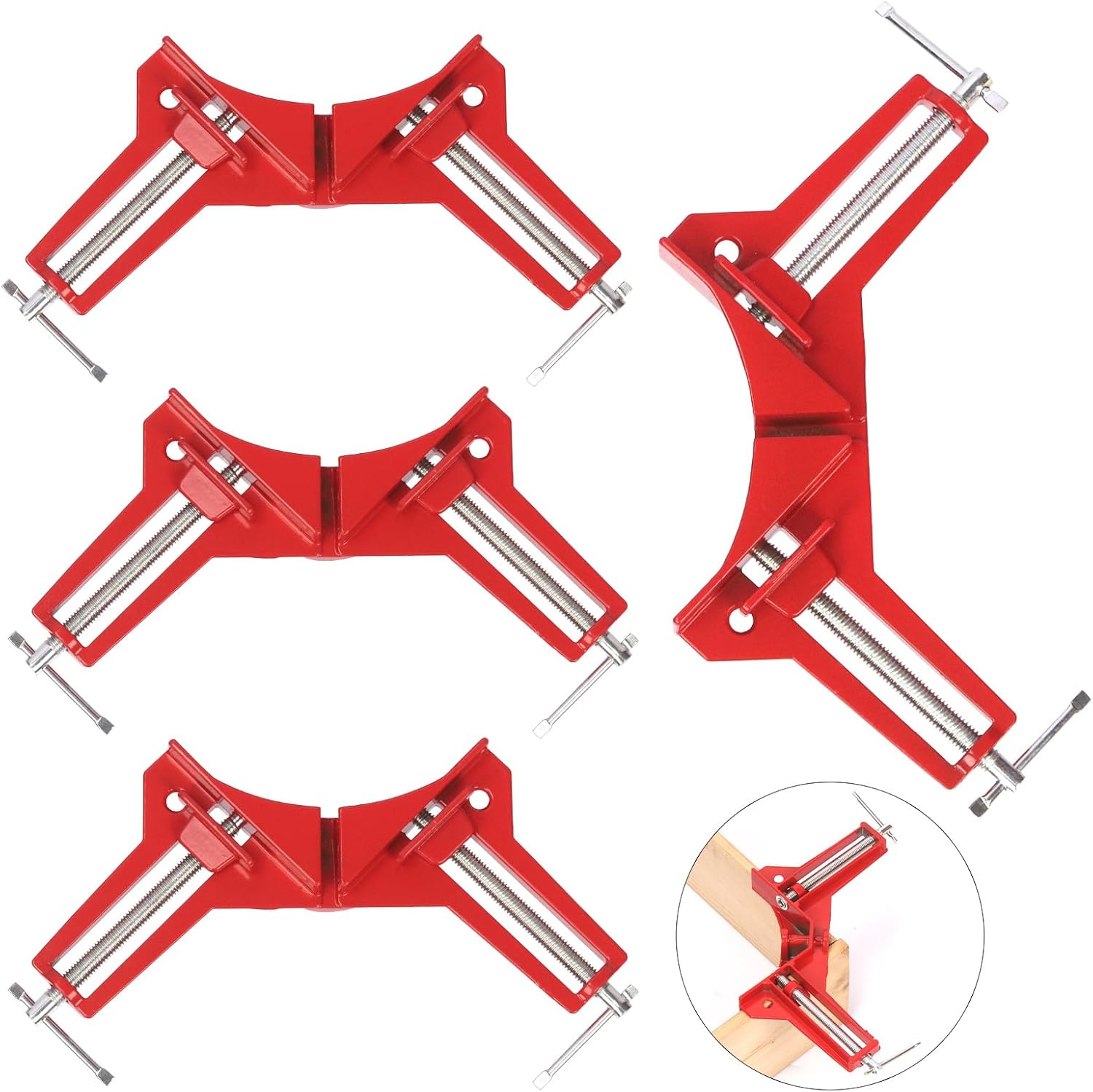 Tanstic 4Pcs 90 Degree Right Angle Clamp, 4 Inch Corner Clamps ...