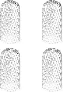 QWORK® 4 Pack Aluminum Gutter Guards, Expandable Aluminum Screen Filter ...