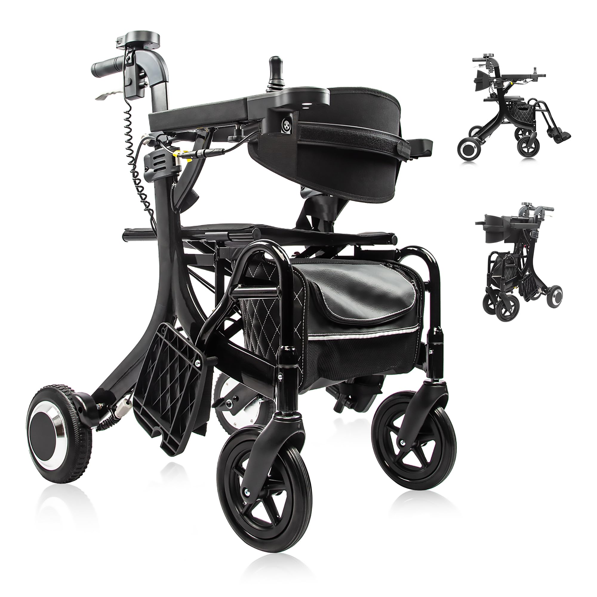 Sinceborn Lightweight Style Rollator Walker with Seat 3 in 1 Multi ...