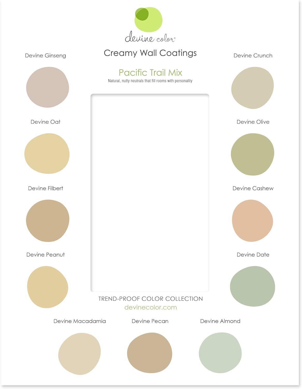 Devine Color Interior Paint Discovery Card, Pacific Trail Mix - House ...
