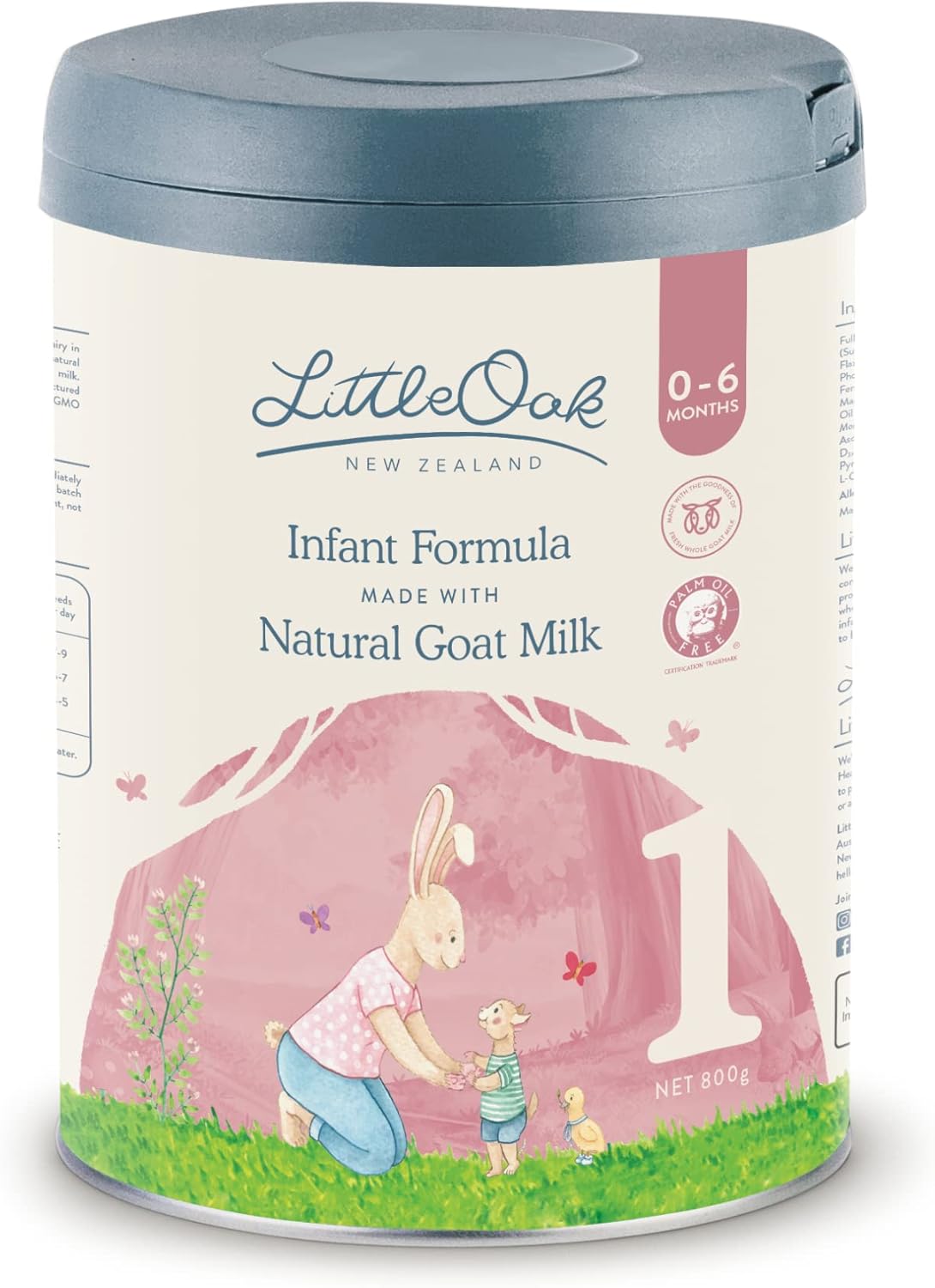 LittleOak Natural Goat Milk Infant Formula, Stage 1, 0-6 Months, 800gm ...