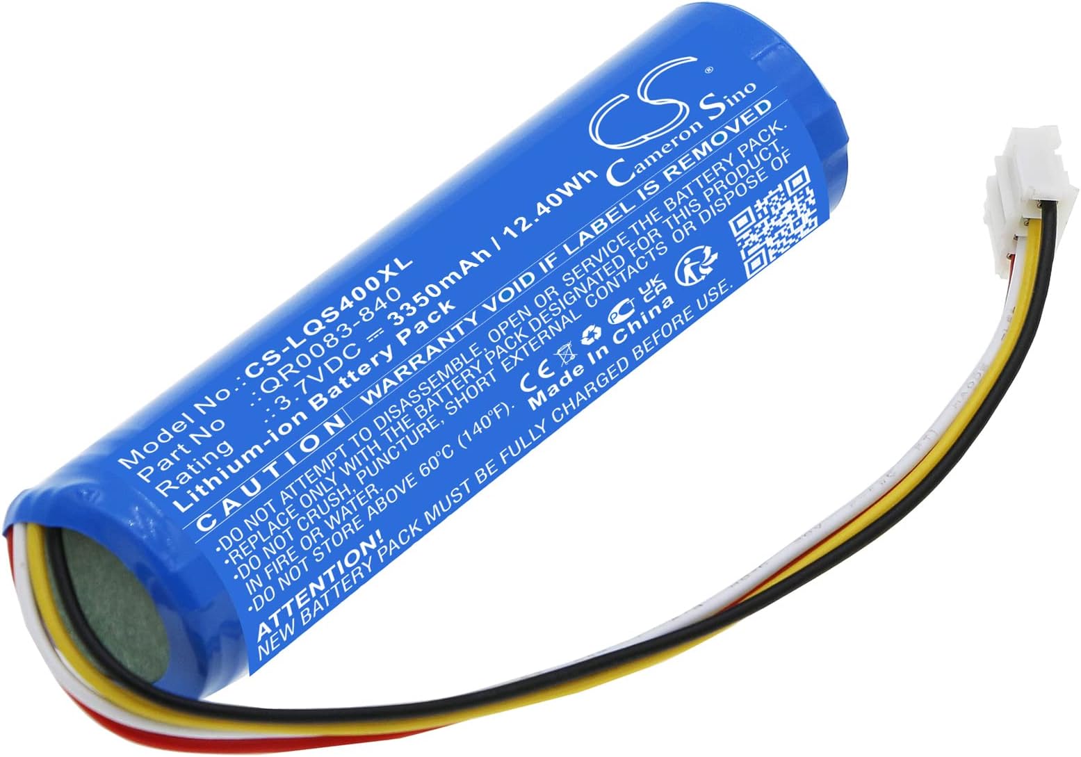 Amazon.com: 3350mAh/3.7V Replacement Battery for Qolsys IQ Panel 4 ...