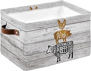Amazon.com - Storage Basket Farmhouse Animal Storage Bins Decorative ...