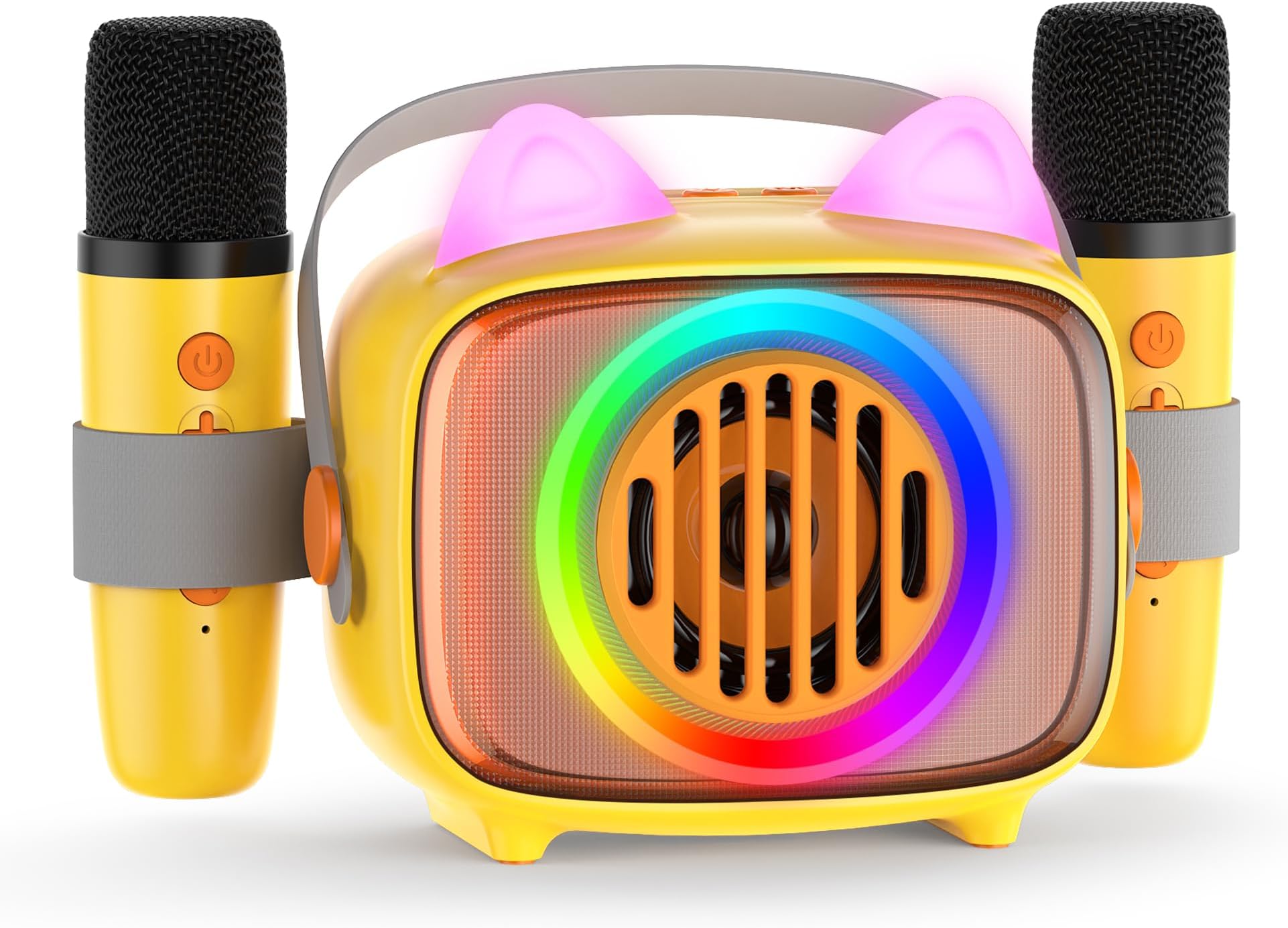 Amazon.com: BIGASUO Kids Karaoke Machine, Portable Bluetooth Speaker ...