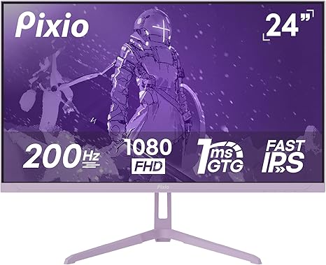 Amazon.com: Pixio PX248 Wave Purple 24 inch 200Hz Refresh Rate FHD ...