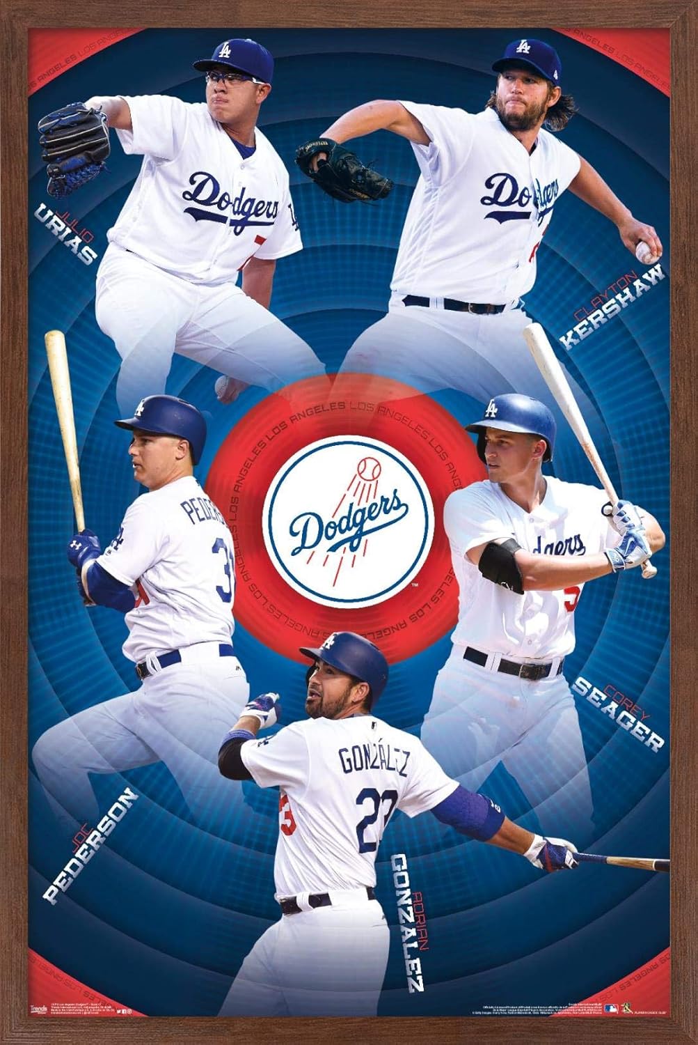 Amazon.com: Trends International MLB Los Angeles Dodgers - Team, 14.725 ...