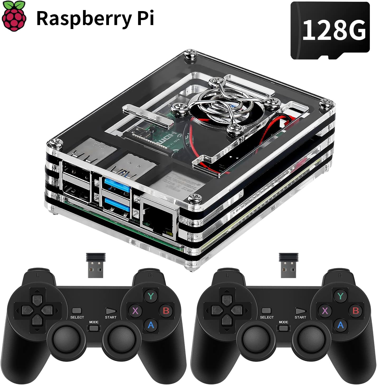 Retropie Raspberry Pi 4 Retro Game Console Built in 48000+ Games ...