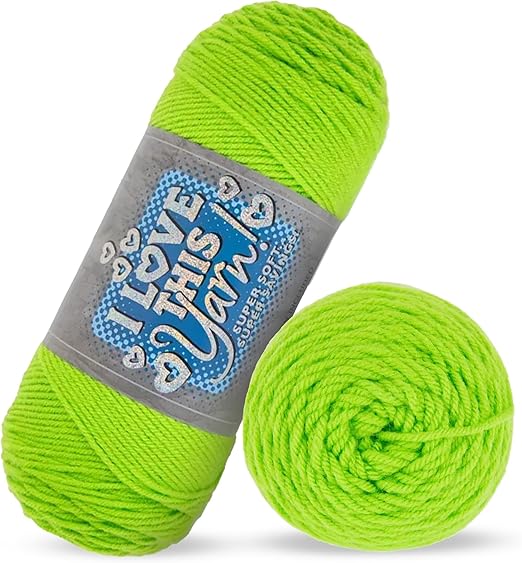 Amazon.com: I Love This Yarn 4 - Medium Yarn for Crocheting & Knitting ...