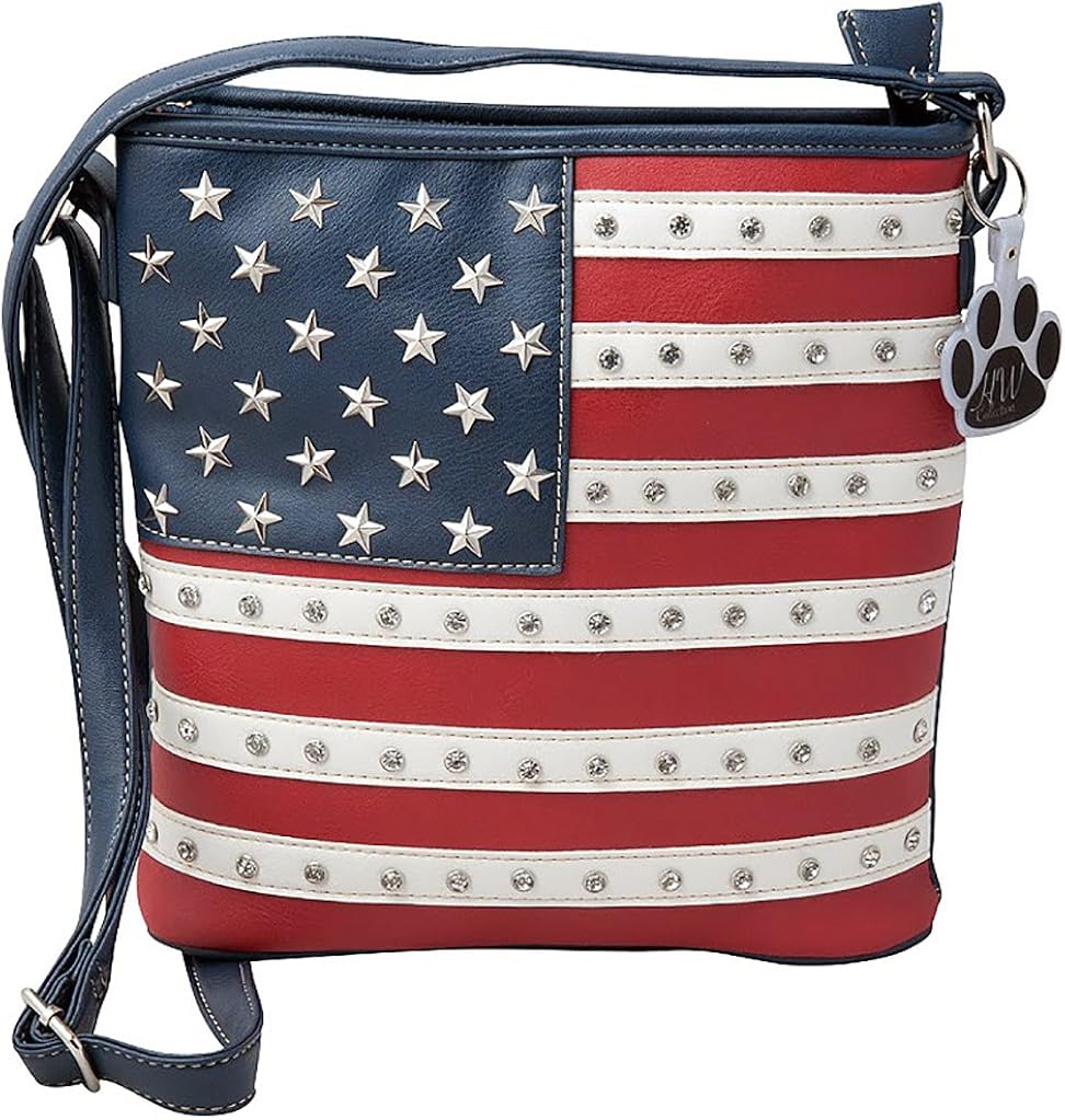 HW Collection USA American Flag Stars Stripes Concealed Carry Crossbody ...