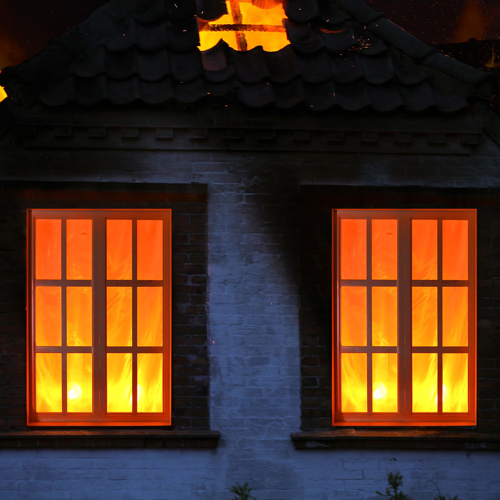 Snapklik.com : Halloween Windows Fire Projector Decorations Realistic ...