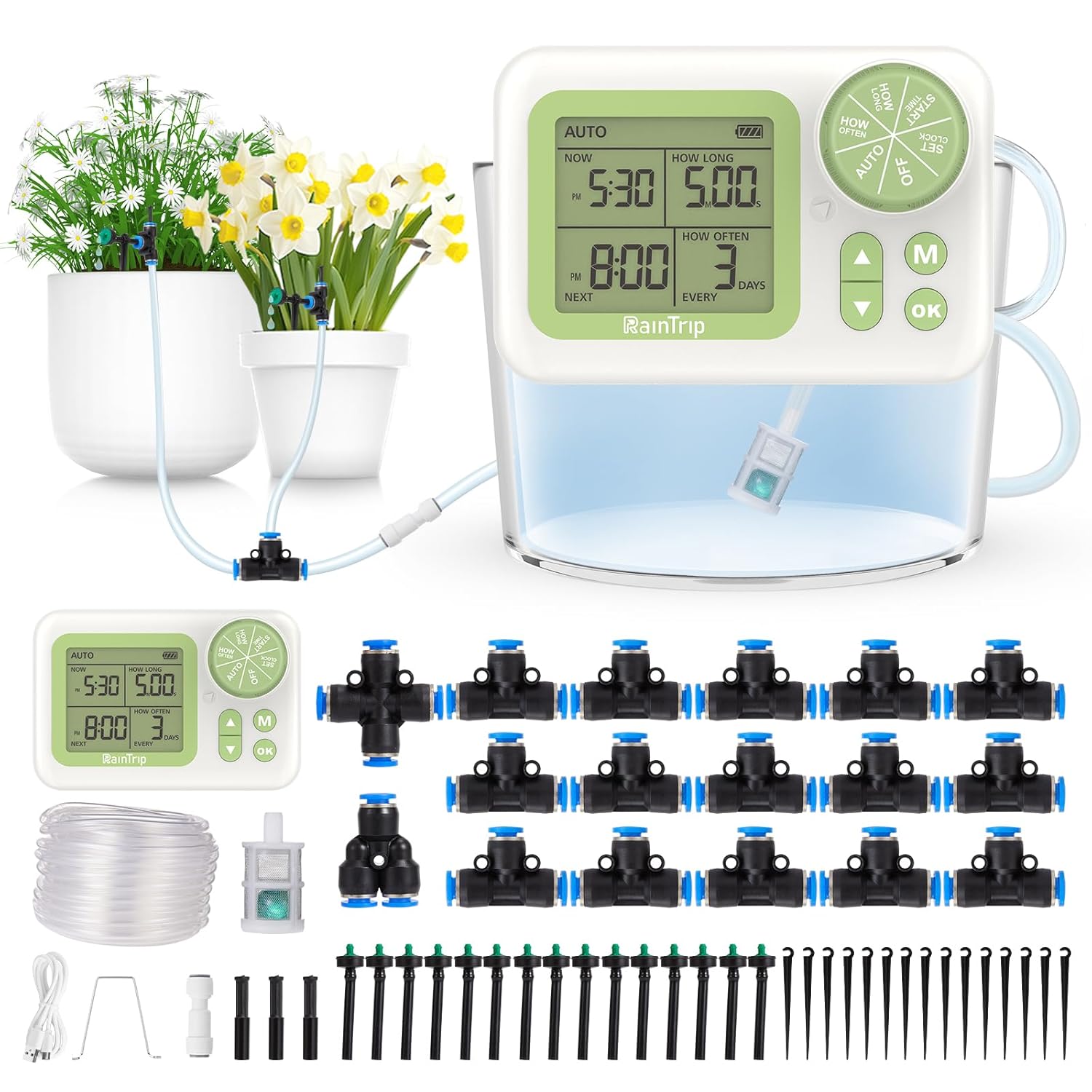 Amazon.com : Greennote Automatic Watering System for Indoor Plants ...