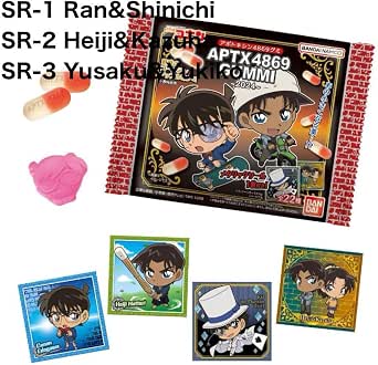 Amazon.co.jp: Apotoxin 4869 Gummy Seal Shinichi Heiji Yusaku : Toys & Games