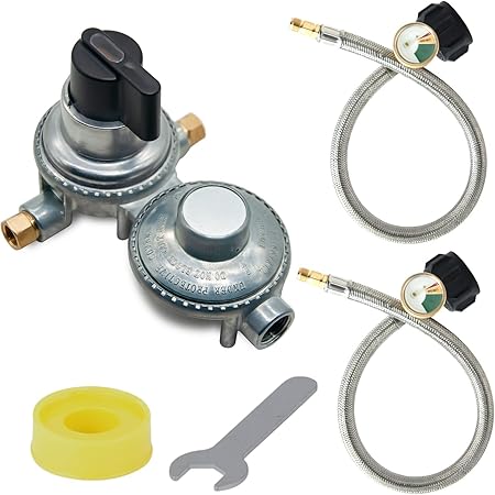 Amazon.com : NQN 2-Stage Automatic Changeover LP Propane Gas Regulator ...