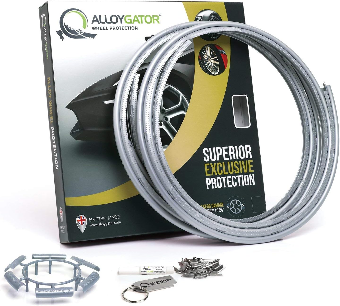 AlloyGator Silver Alloy Wheel Protectors | Rim Protectors | Wheel ...