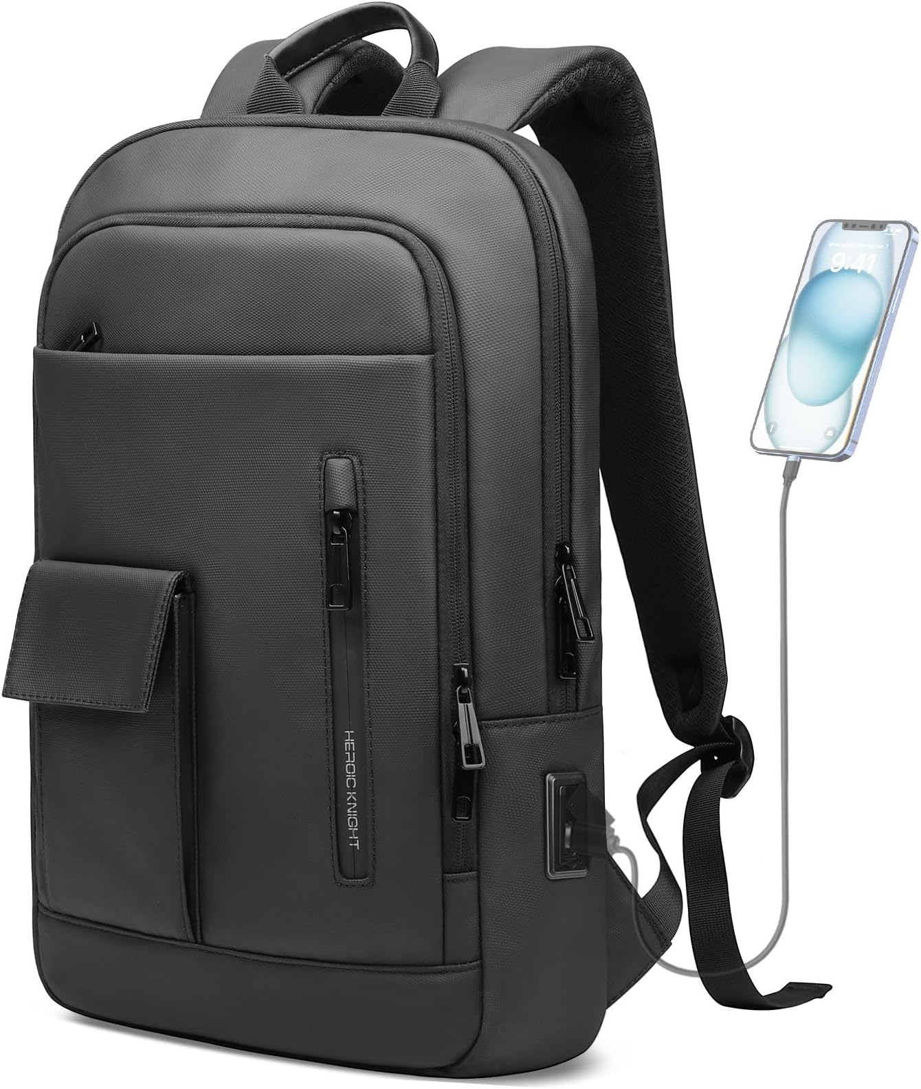 AUGUR Business Slim Rucksack Herren 15,6 Zoll wasserdicht Laptop ...