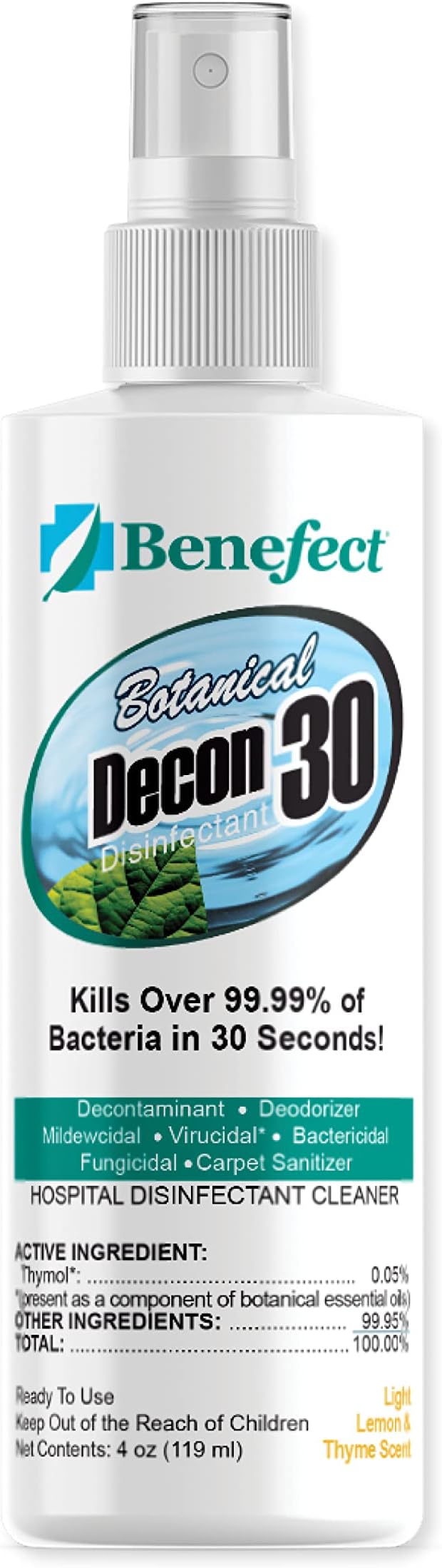 Amazon.com: Benefect Botanical Decon 30 Disinfectant Cleaner, 5 Gallon ...