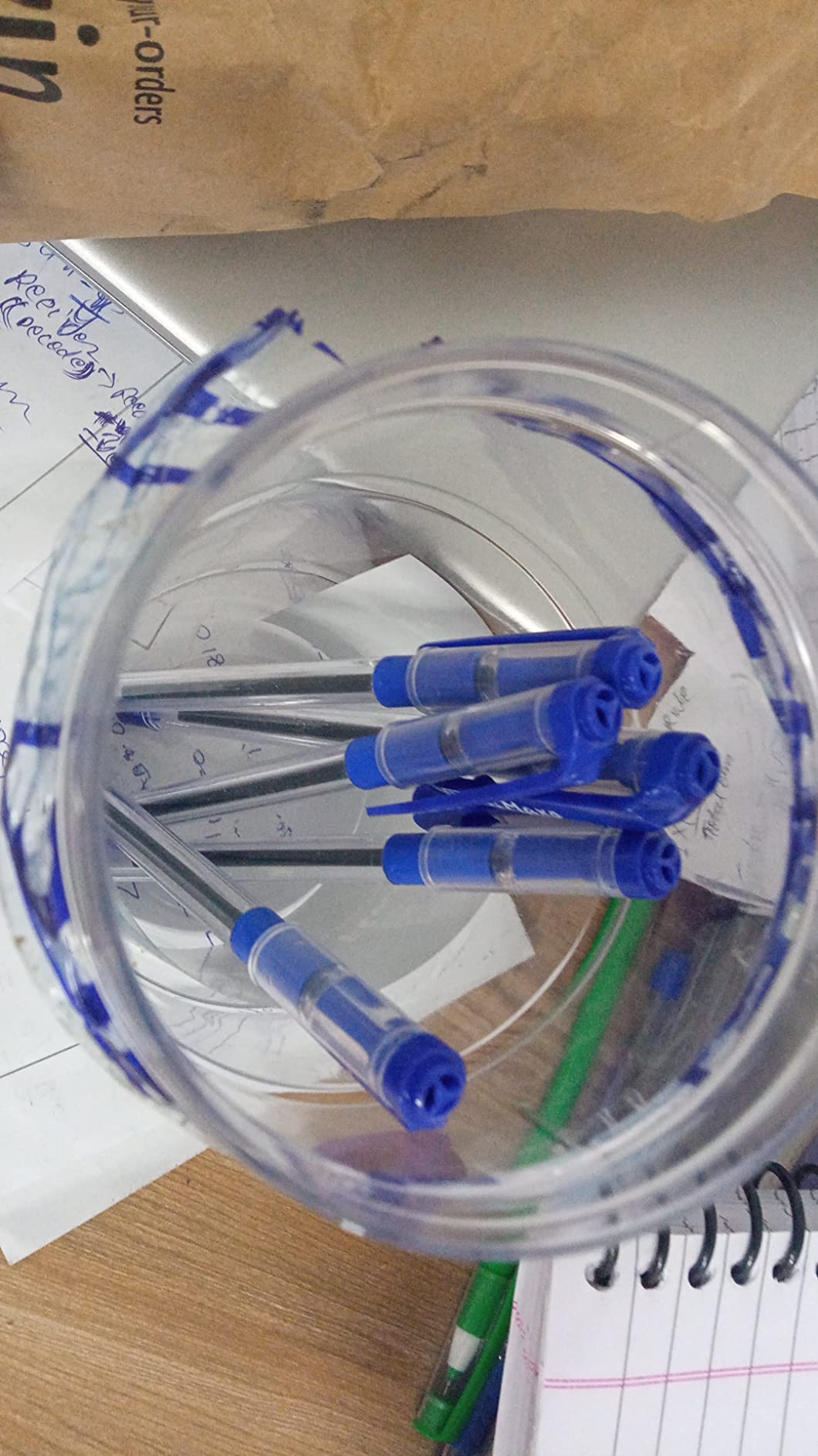 Linc Maxo Fine 0.7mm Ball Pens Jar Pack |Blue Ink |Pack of 35 Pens ...