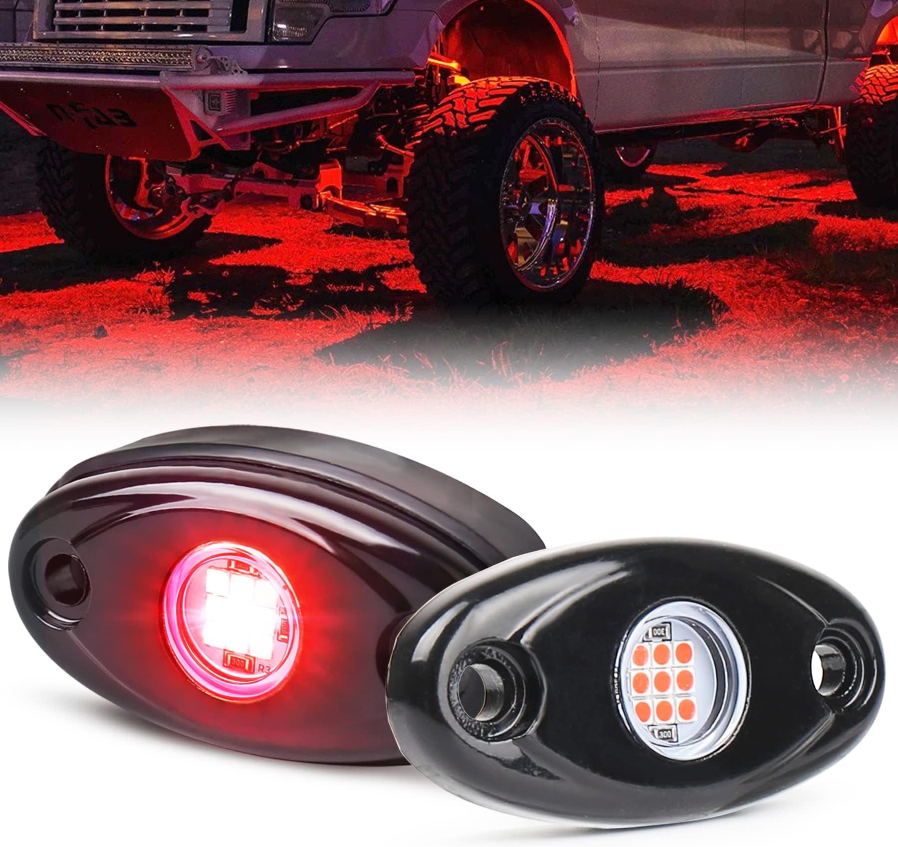 Amazon.com: Treela 20 Pods Rock Lights Pure LED Lights for Car SUV ...