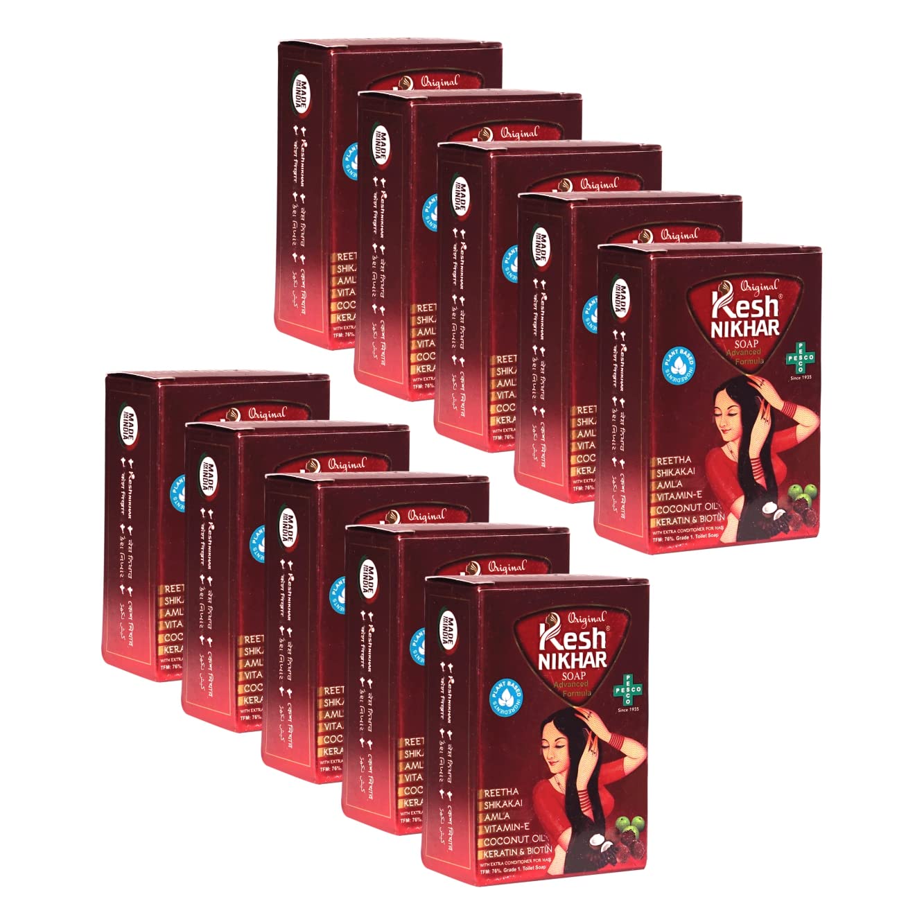Amazon.com : Kesh Nikhar Advanced Formula Soap Solid Shampoo Bar ...
