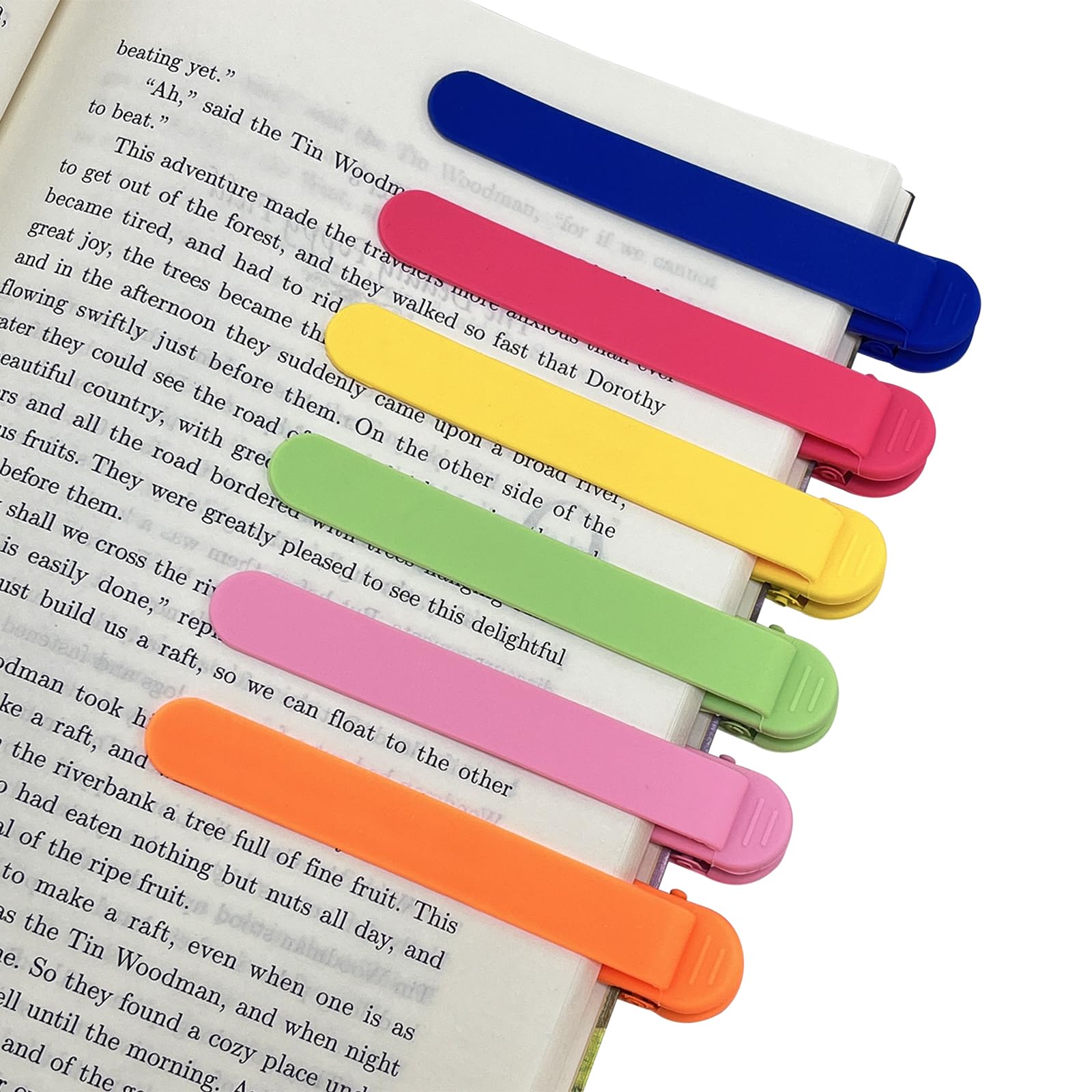 Amazon.com : 6Pcs Automatic Bookmark, Silicone Smart Book Marks for ...