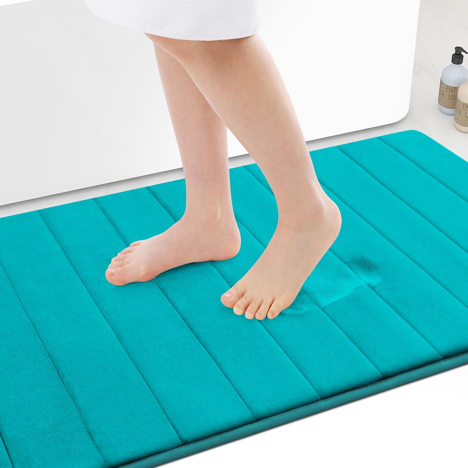 Amazon.com: Colorxy Memory Foam Bath Mat 30x20, Ultra Soft and ...