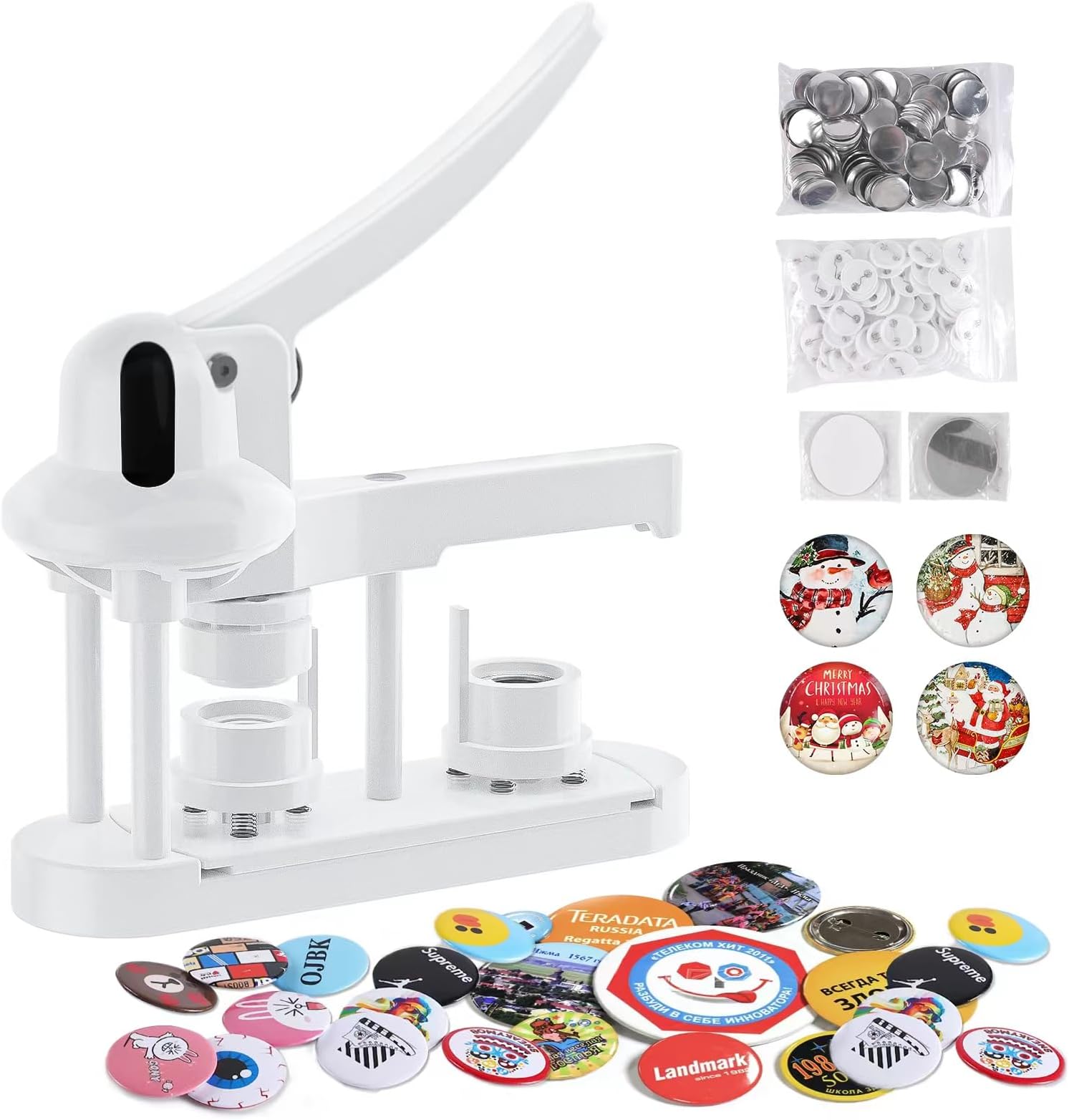 Amazon.com: Tigoola Button Maker Machine,25mm(1 inch) Pin Maker Machine ...